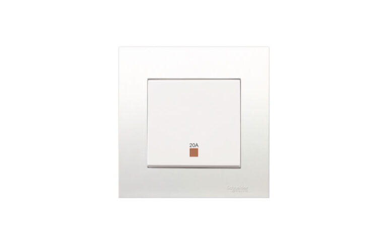 20A 250V 1 Gang Double Pole Switch with Neon and Earth - Kon-X Group