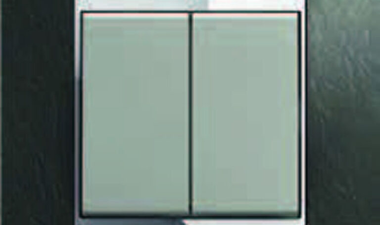 Unica Class Slate with Aluminium 2 Gang Switch - Kon-X Group