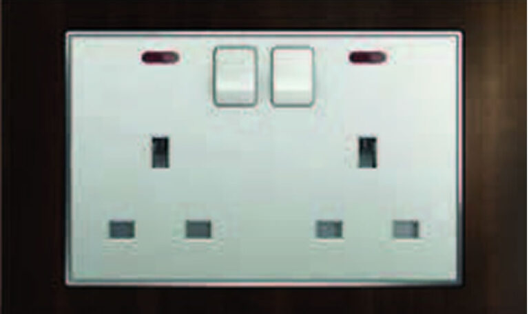 Unica Class Wenge double 13A socket - Kon-X Group