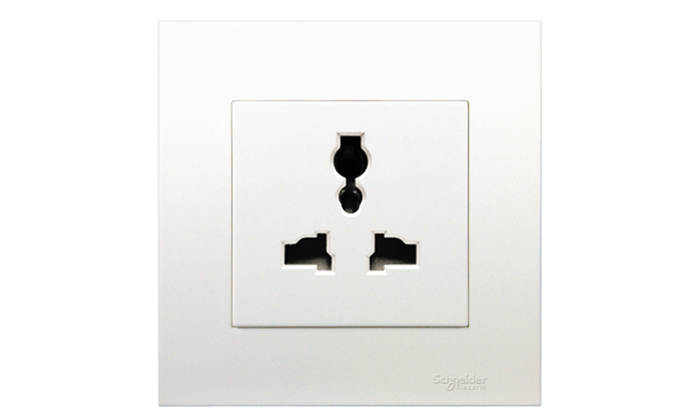 13A 250V 1 Gang 3-Pin Universal Socket - Kon-X Group